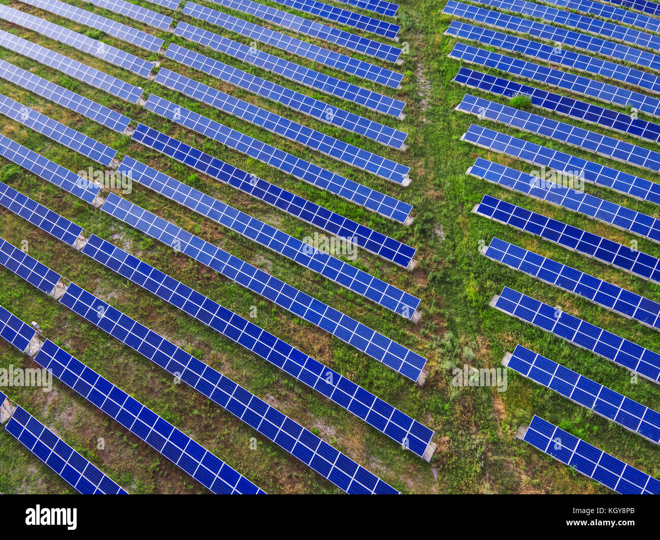 Power plant using renewable solar energy with sun Stock Photo - Alamy