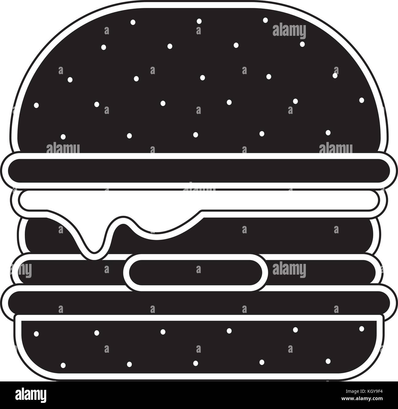 Isolated hamburger design Stock Vector Image & Art - Alamy