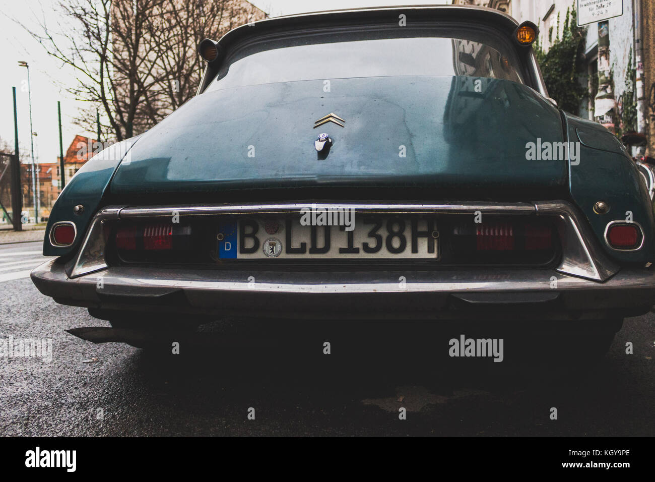 old school citron car berlin streets Stock Photo - Alamy