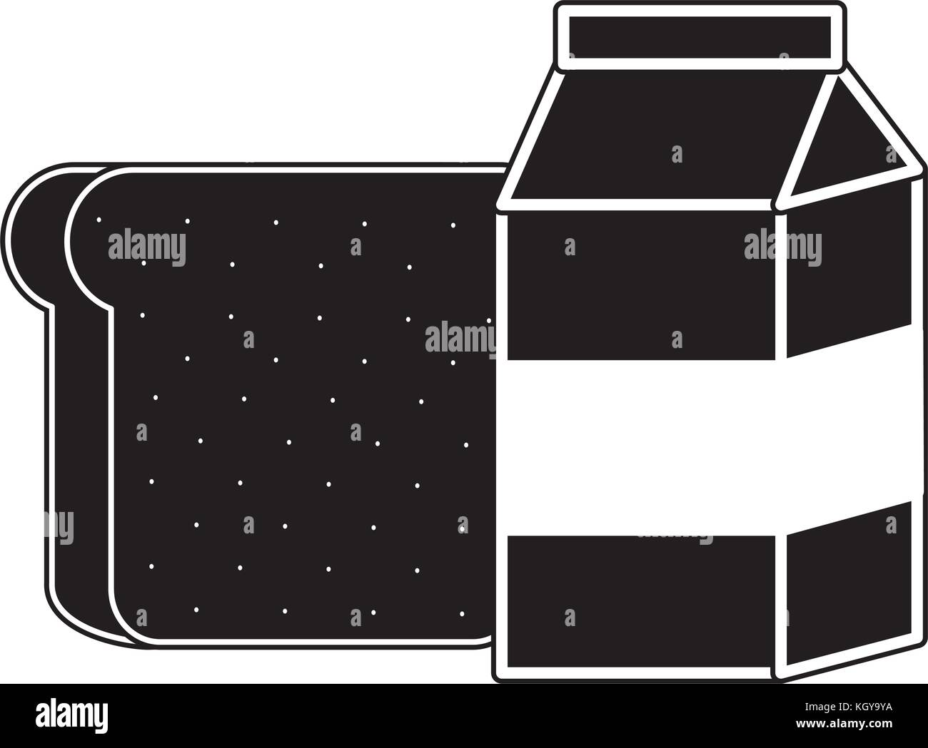 Milk box design Stock Vector Image & Art - Alamy