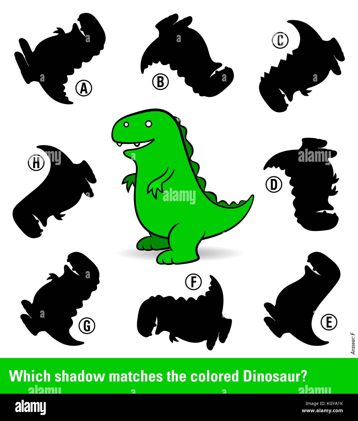 Shadow dinosaur Stock Vector Images - Alamy