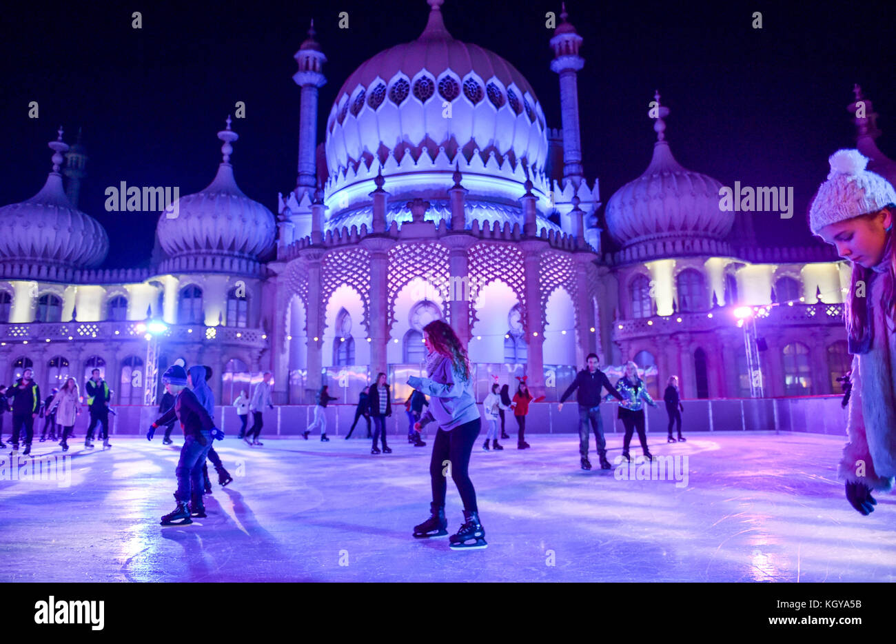 Brighton pavilion ice rink hi-res stock photography and images - Alamy