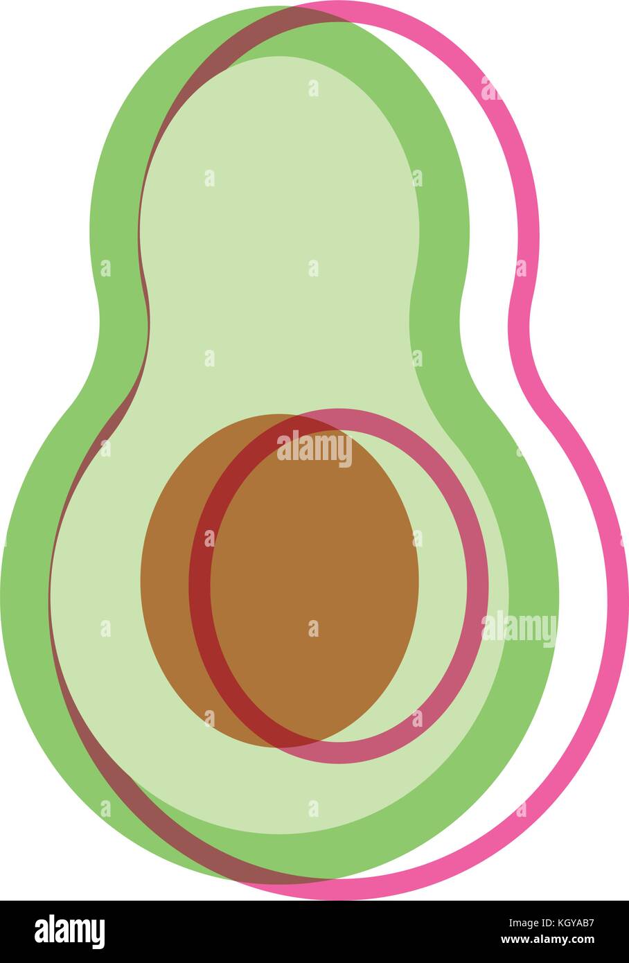 Isolated avocado design Stock Vector Image & Art - Alamy