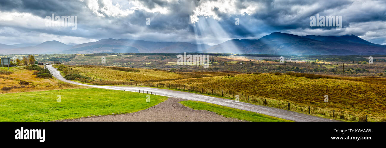 Panoramic Impression View of the Highlands Stock Photo - Alamy