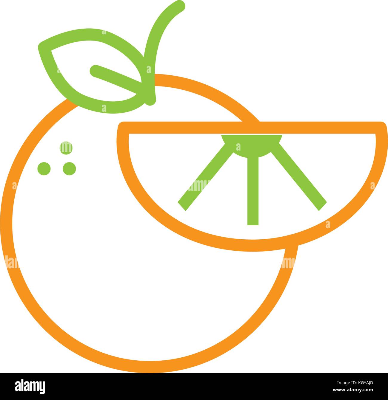 Isolated orange design Stock Vector Image & Art - Alamy