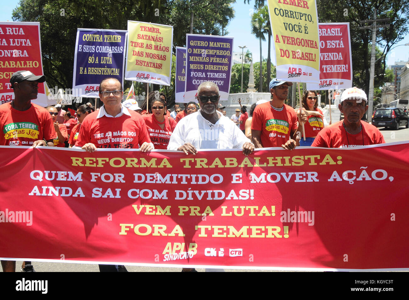 Salvador, Brazil. 10th Nov, 2017. National Day of Mobilization against ...