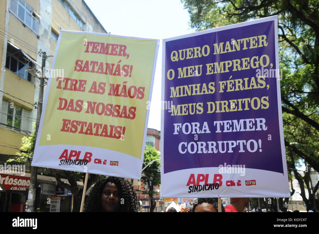 Salvador, Brazil. 10th Nov, 2017. National Day of Mobilization against ...
