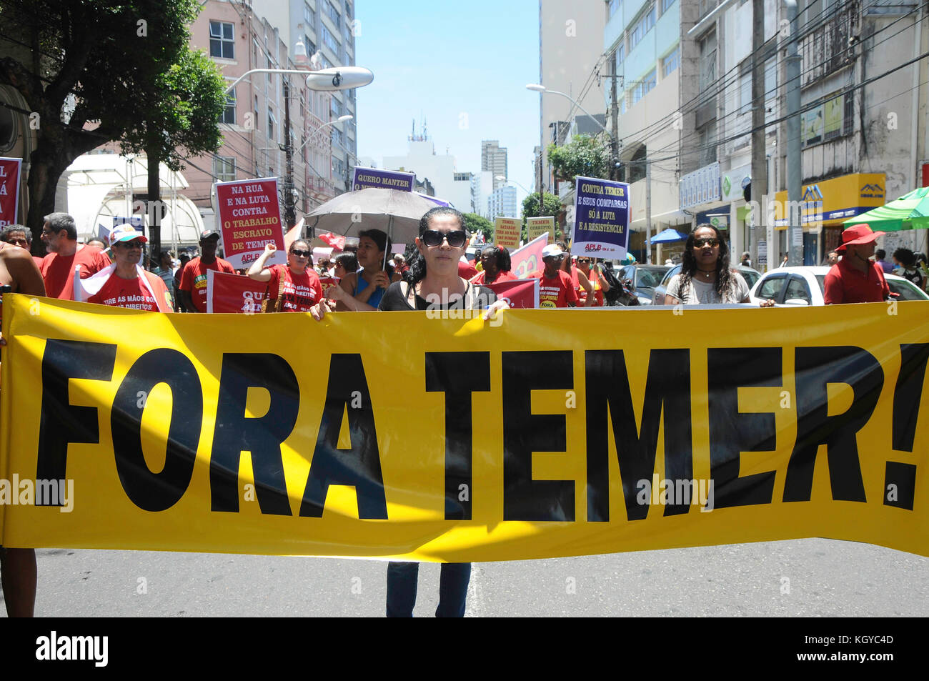 Salvador, Brazil. 10th Nov, 2017. National Day of Mobilization against ...