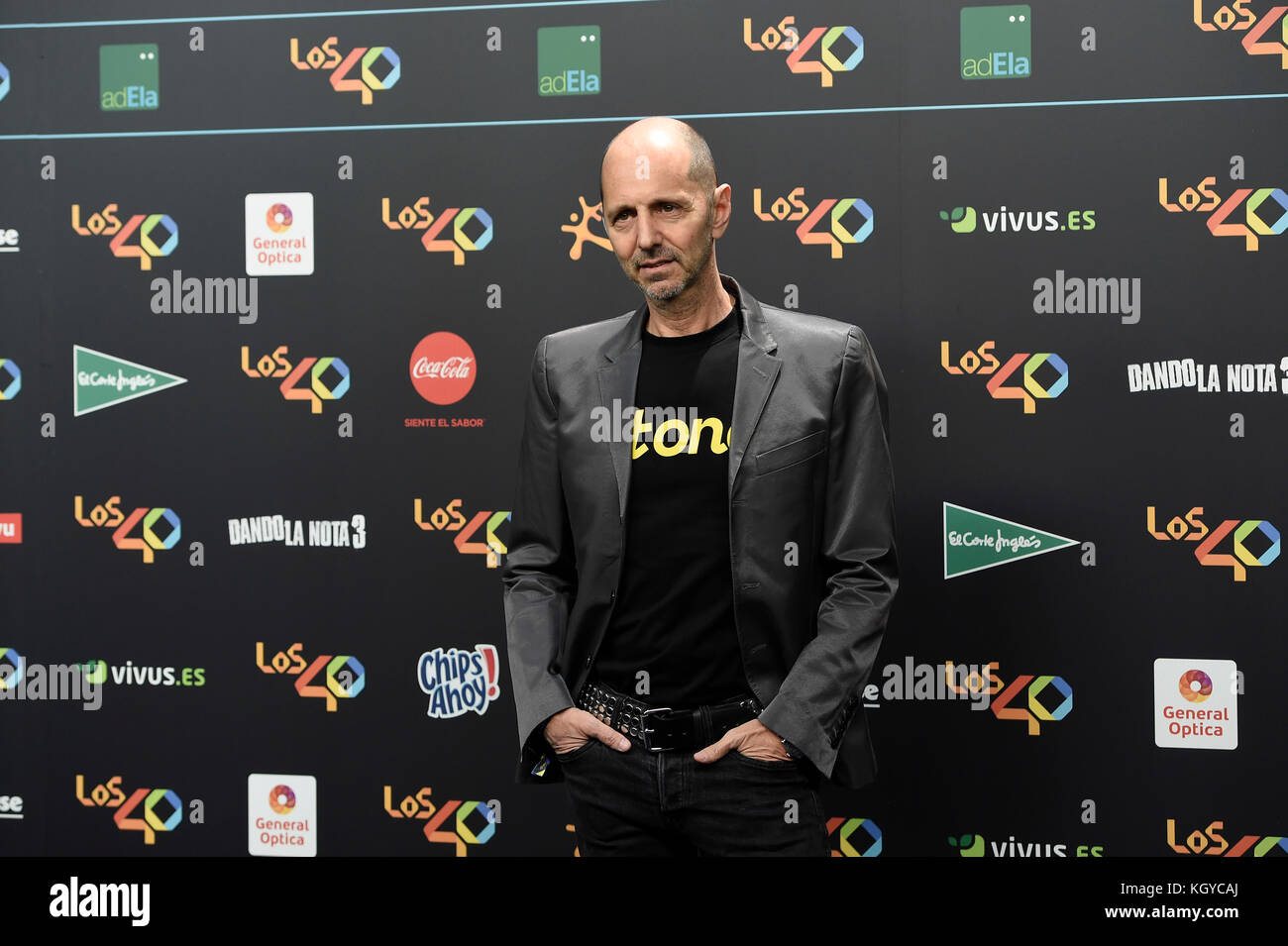 Madrid, Spain. 10th Nov, 2017. Singer Alejo Stivel during the 40 ...