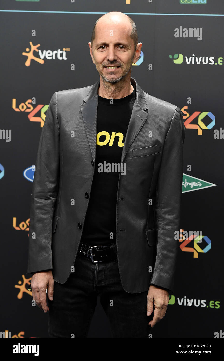 Madrid, Spain. 10th Nov, 2017. Singer Alejo Stivel during the 40 ...