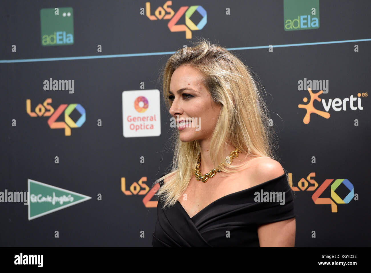 Madrid, Spain. 10th Nov, 2017. Actress Kira Miro during the 40 ...