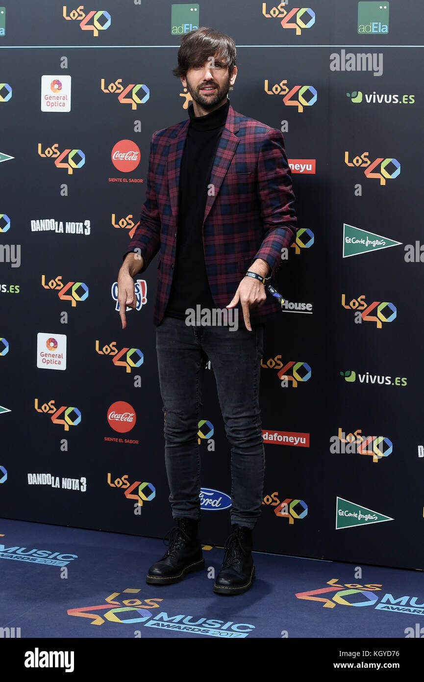 Madrid, Spain. 10th Nov, 2017. Singer David Otero 'El Pescao'' during ...