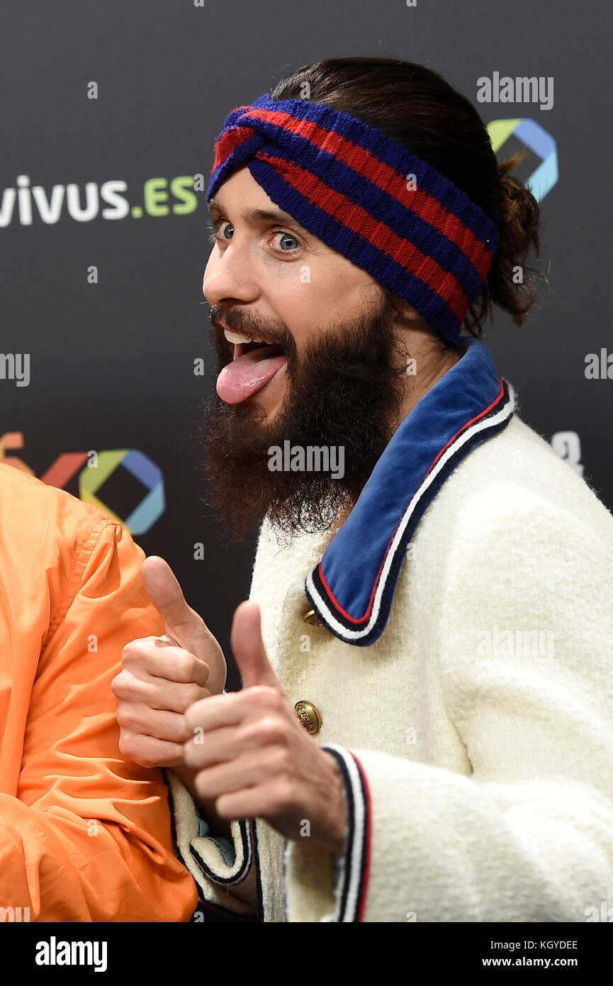 Madrid, Spain. 10th Nov, 2017. Singer Jared Leto during the 40 ...