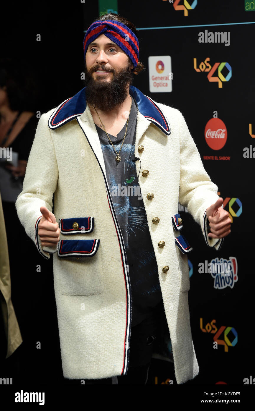 Madrid, Spain. 10th Nov, 2017. Singer Jared Leto during the 40 ...