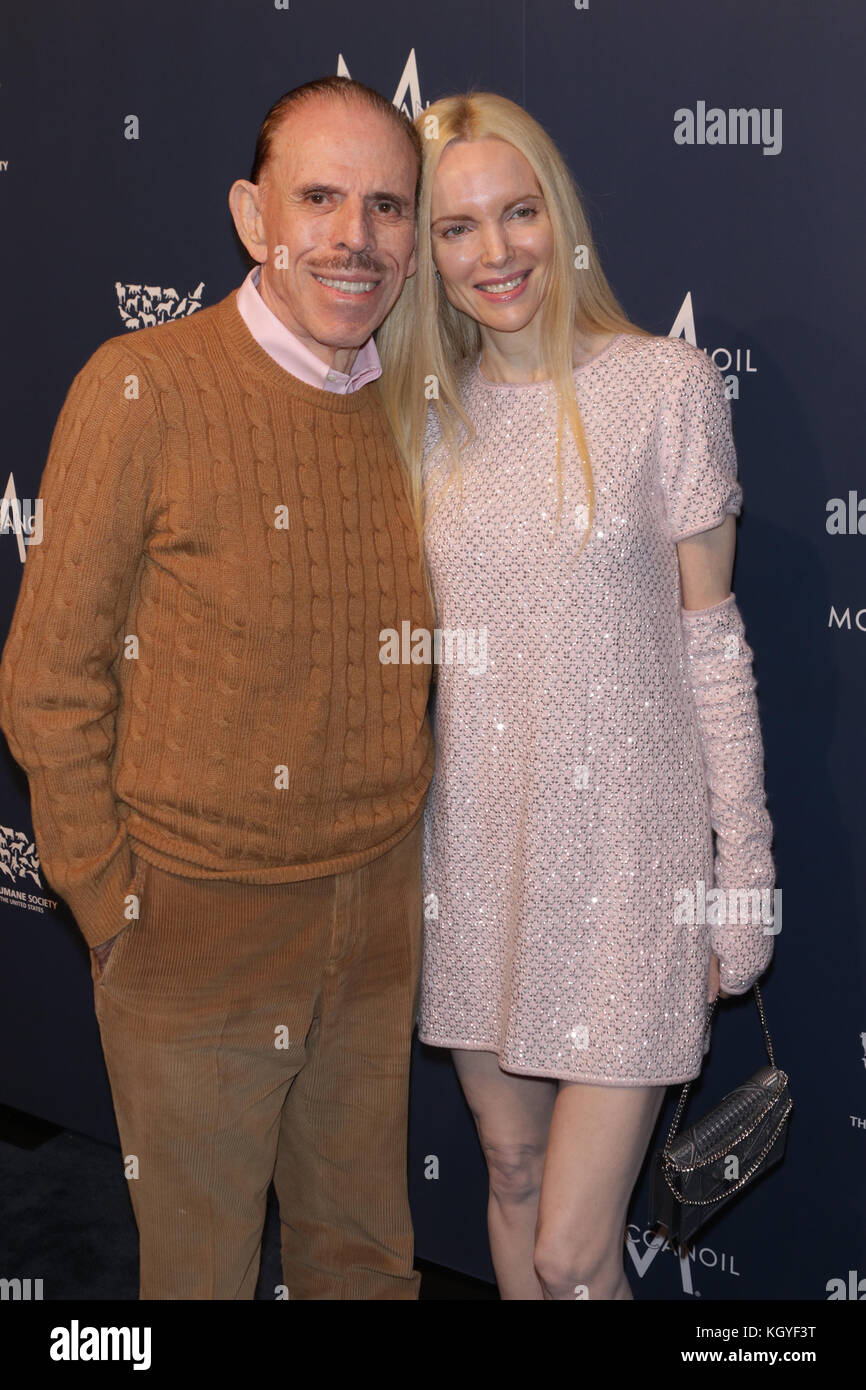 New York, NY, USA. 10th Nov, 2017. Peter Max and Mary Max at the Humane ...