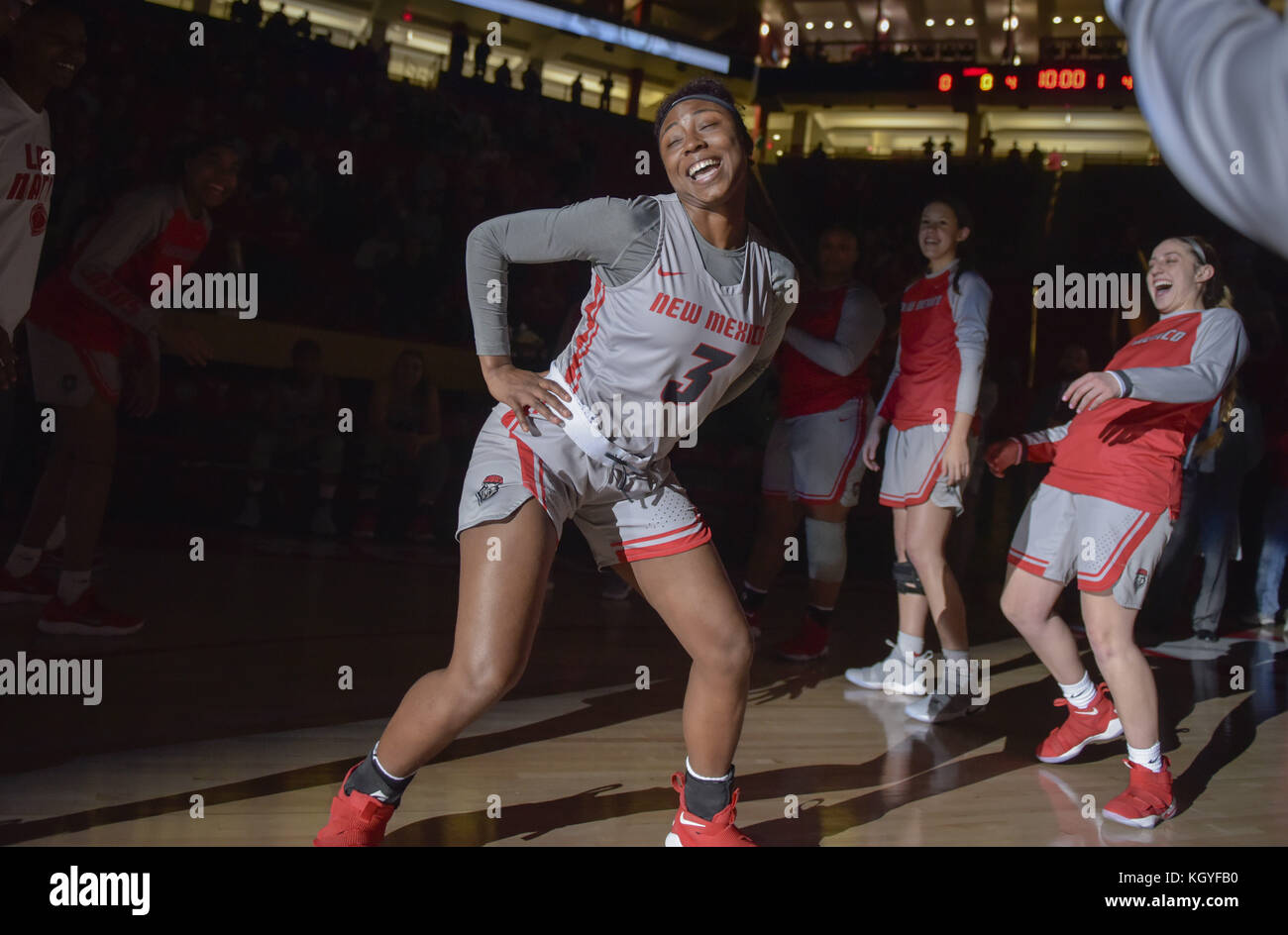 Albuquerque, New Mexico, USA. 10th Nov, 2017. Albuquerque Journal. Lobo ...