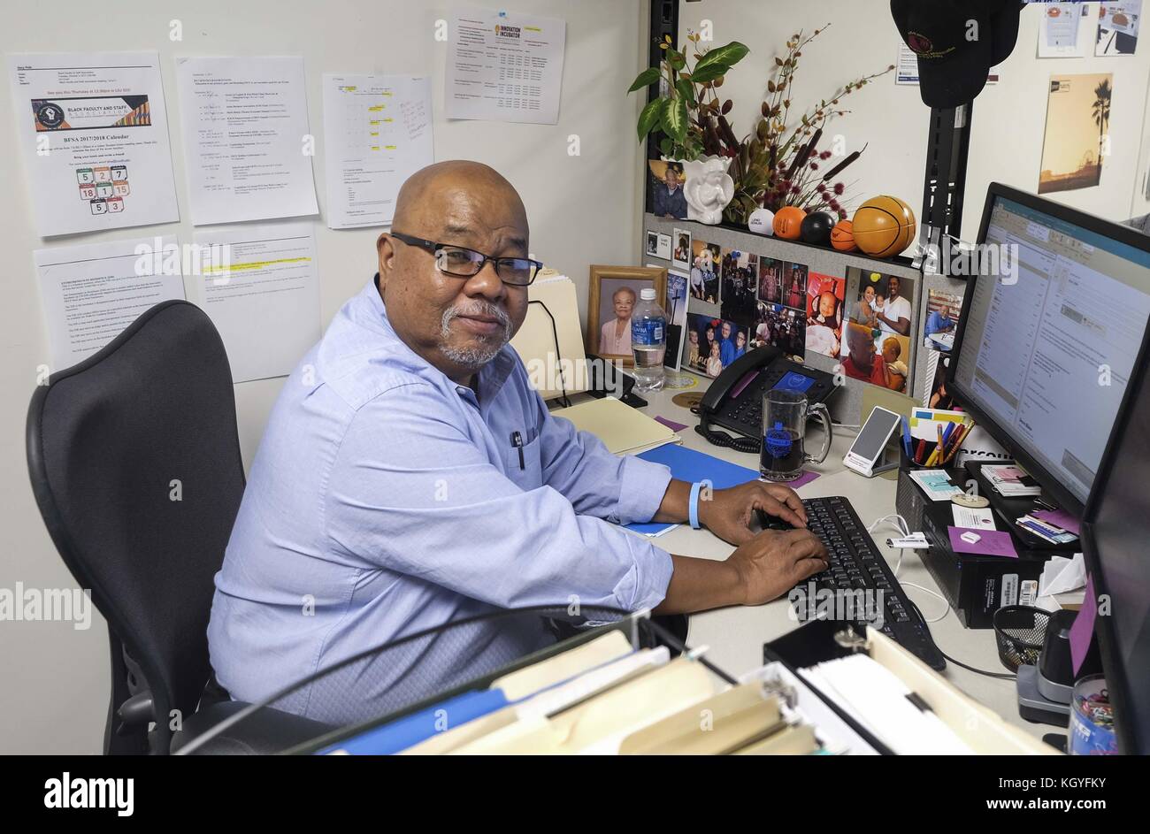 Los Angeles, California, USA. 9th Oct, 2017. Gary Polk interim executive director of Innovation ...