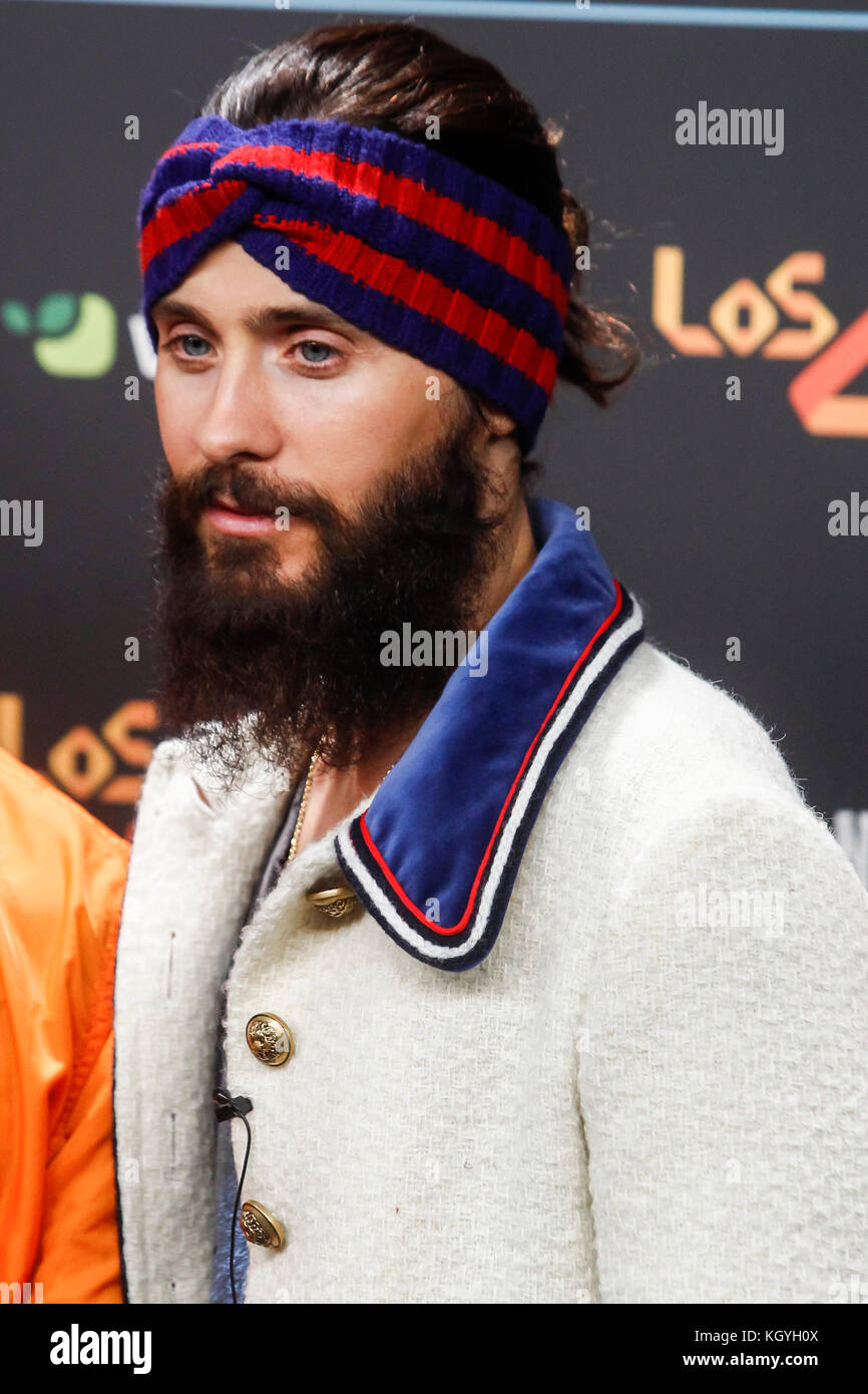 Madrid, Spain. 10th Nov, 2017. November 10: Jared Leto with 30 Seconds ...