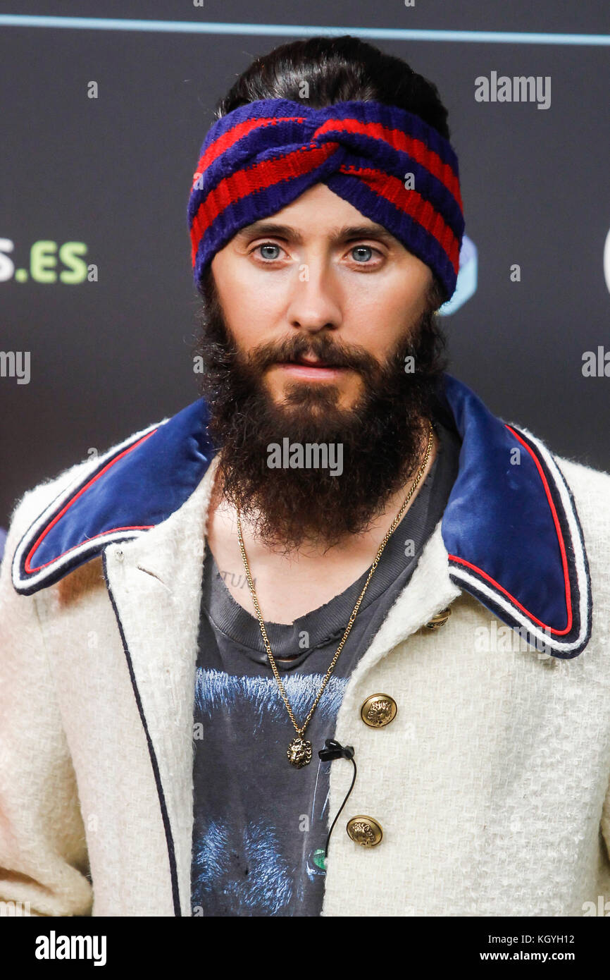 Madrid, Spain. 10th Nov, 2017. November 10: Jared Leto with 30 Seconds ...