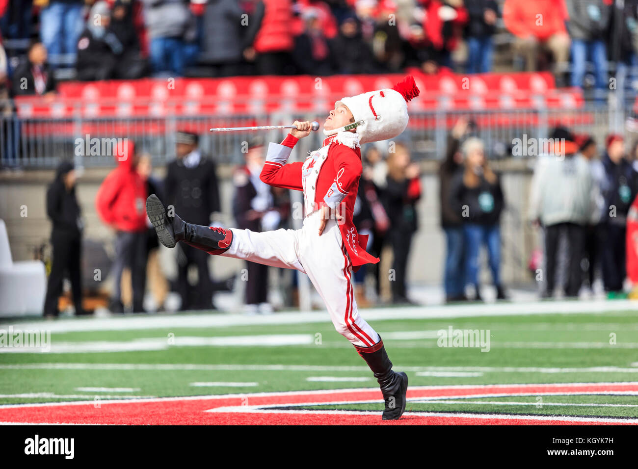 Columbus, Ohio, USA. 11th Nov, 2017. Ohio State Marching Band Drum ...