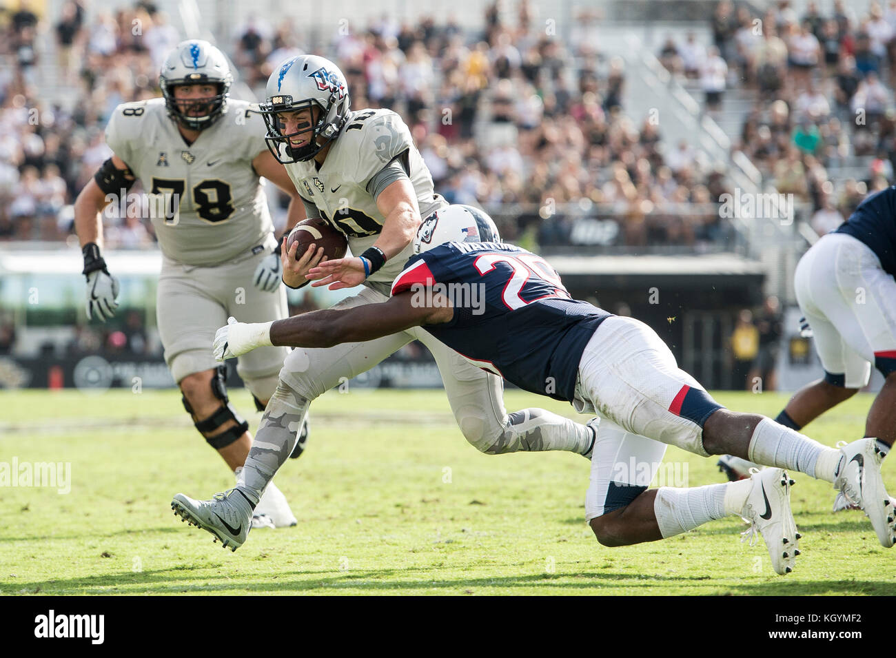 Orlando, FL, USA. 11th Nov, 2017. UCF Knights quarterback McKenzie ...