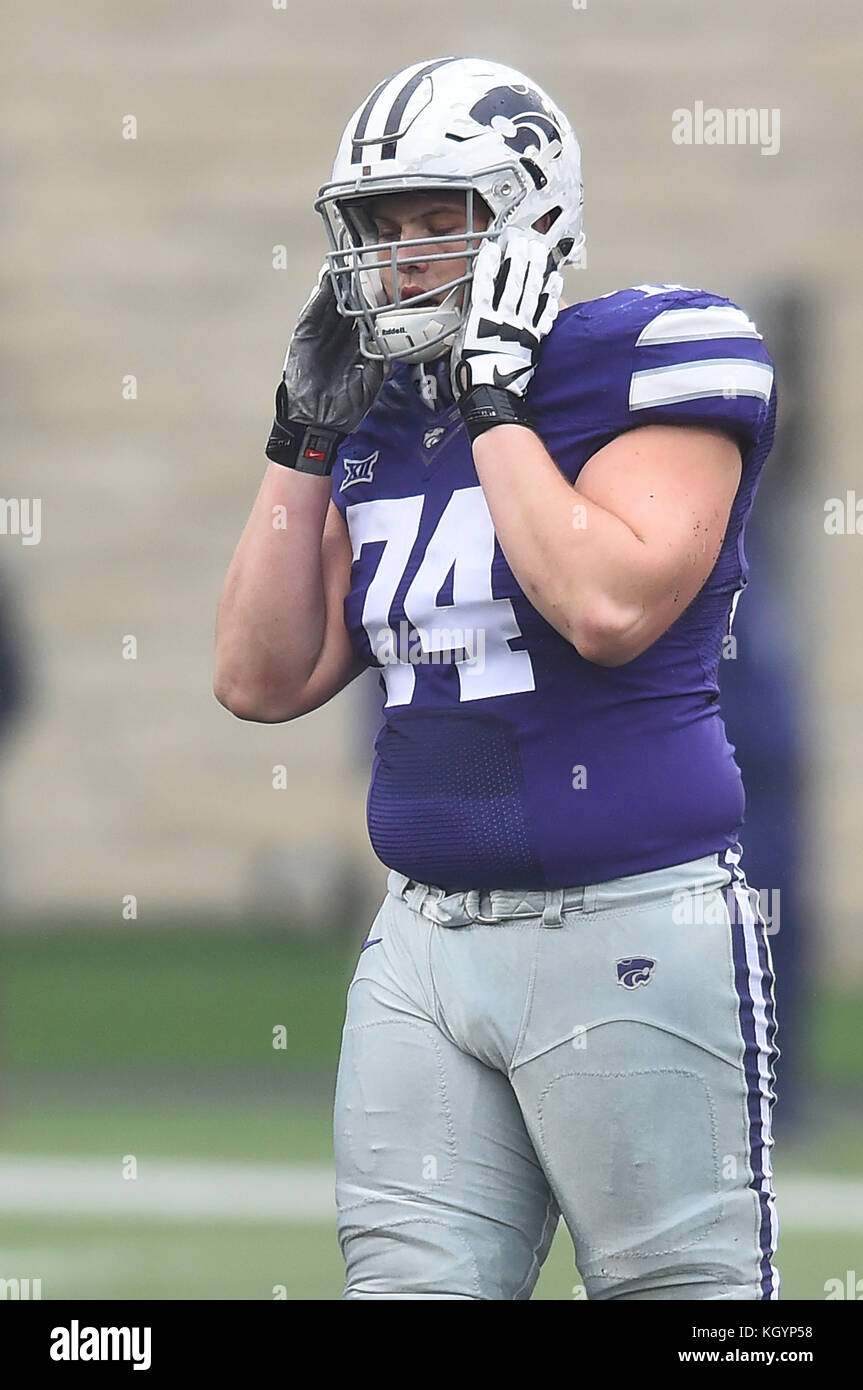 Manhattan, Kansas, USA. 11th Nov, 2017. Kansas State Wildcats offensive ...