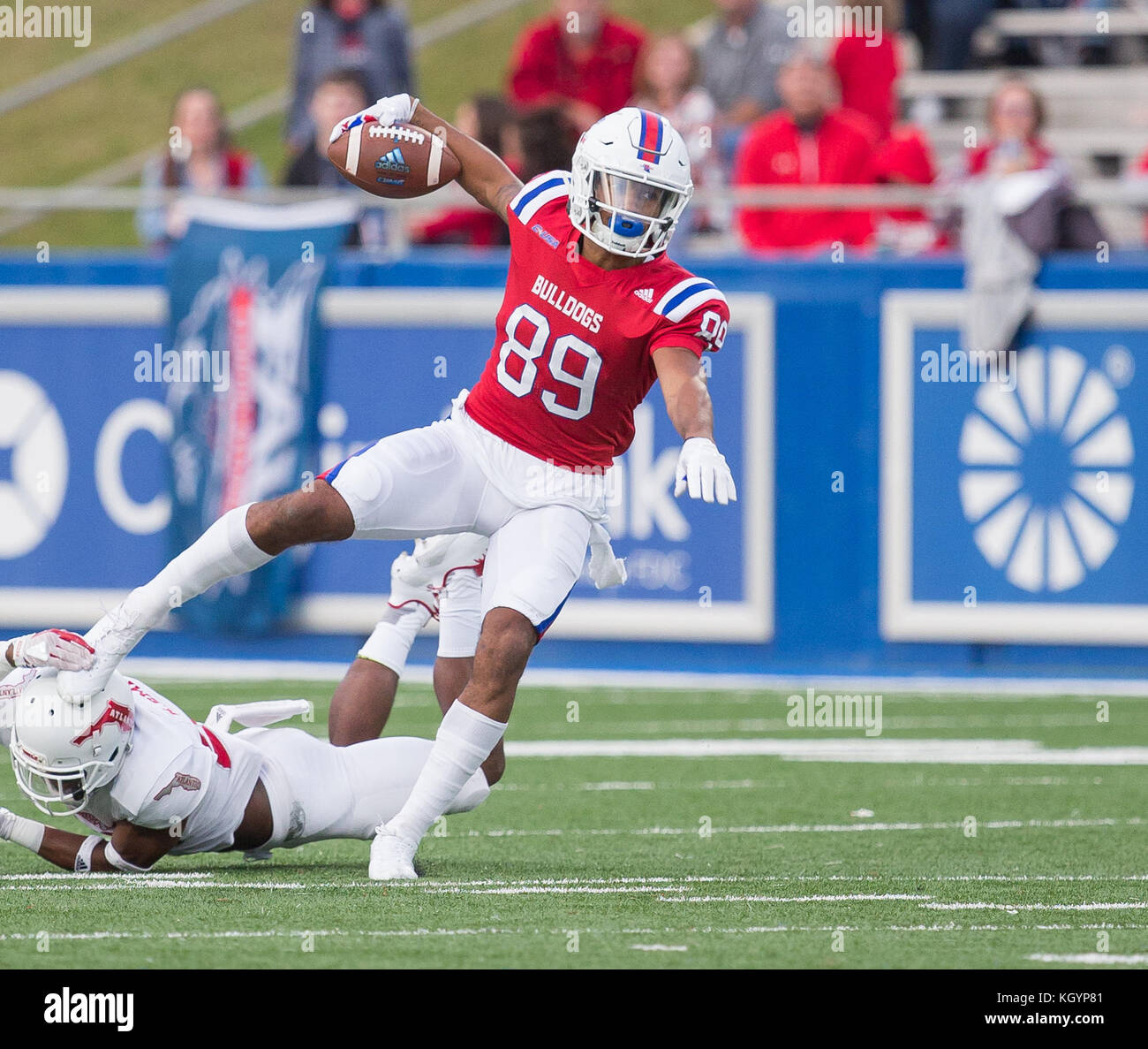 Ruston, LA, USA. 11th Nov, 2017. Louisiana Tech's Adrian Hardy #89 ...
