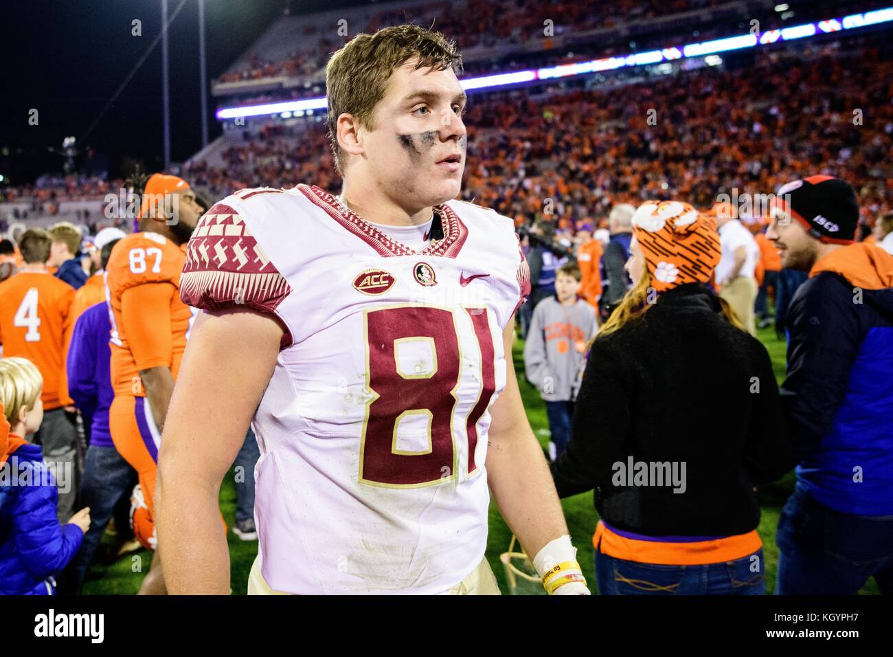 Florida State tight end Ryan Izzo (81) during the NCAA college football ...