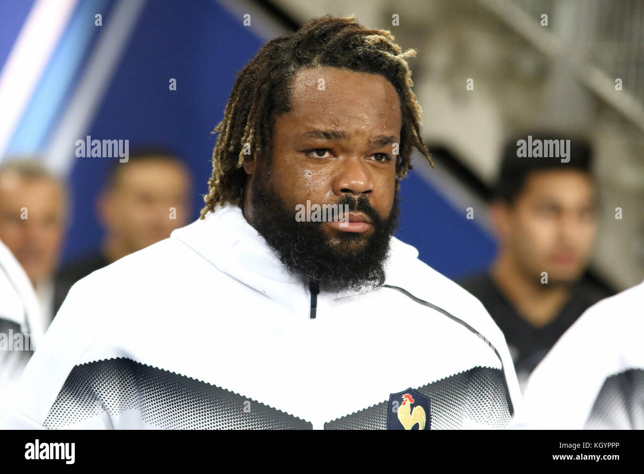 Paris, France. 11th Nov, 2017. Mathieu Bastareaud before the ...