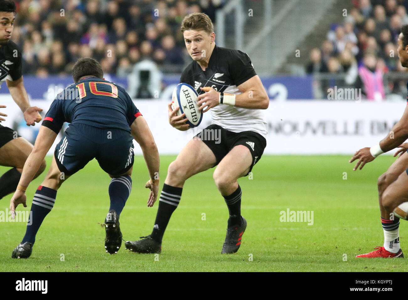 Paris, France. 11th Nov, 2017. Beauden Barrett in action during the ...