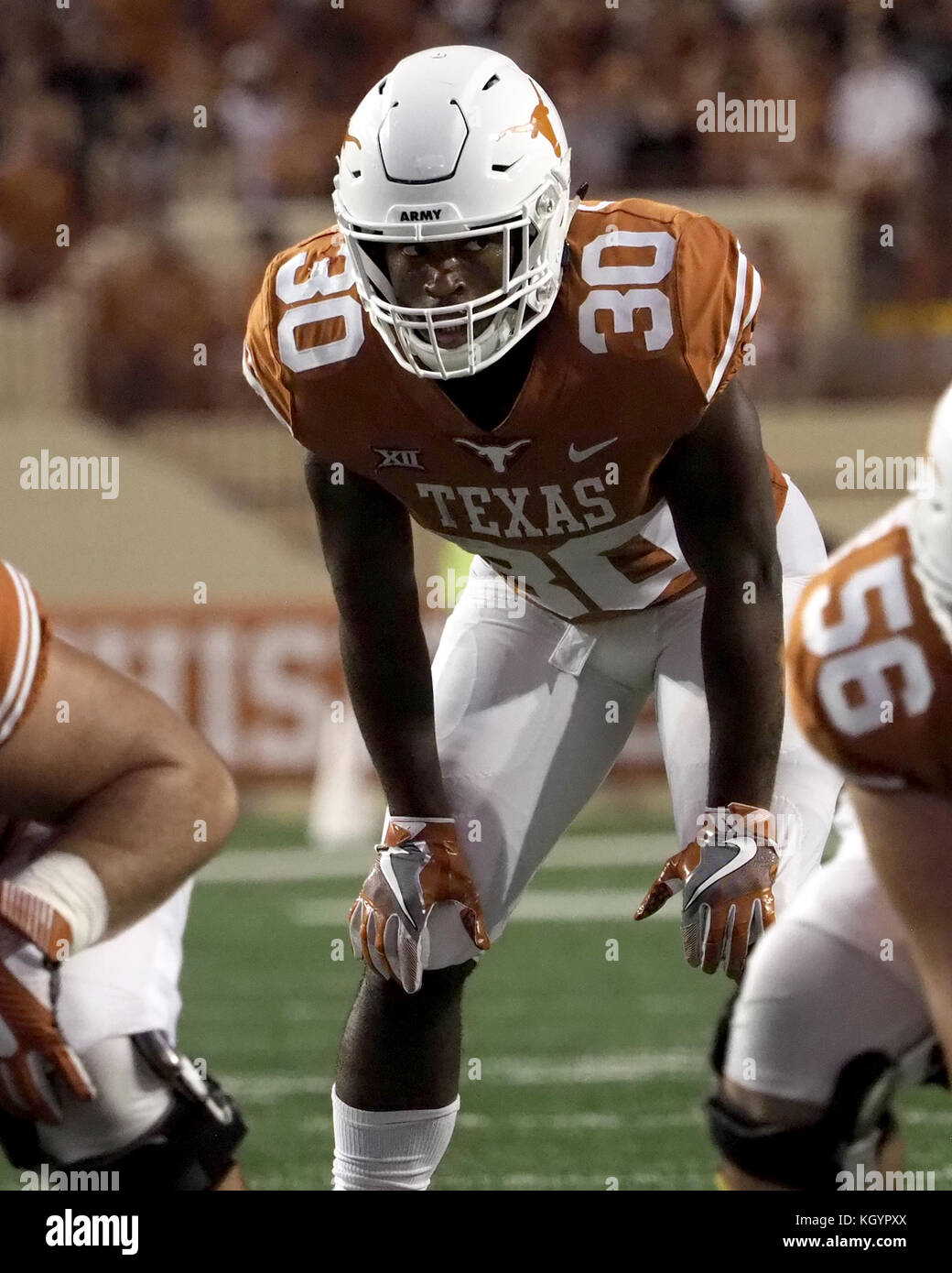 Nov 11, 2017. Toneil Carter #30 of the Texas Longhorns in action as he ...