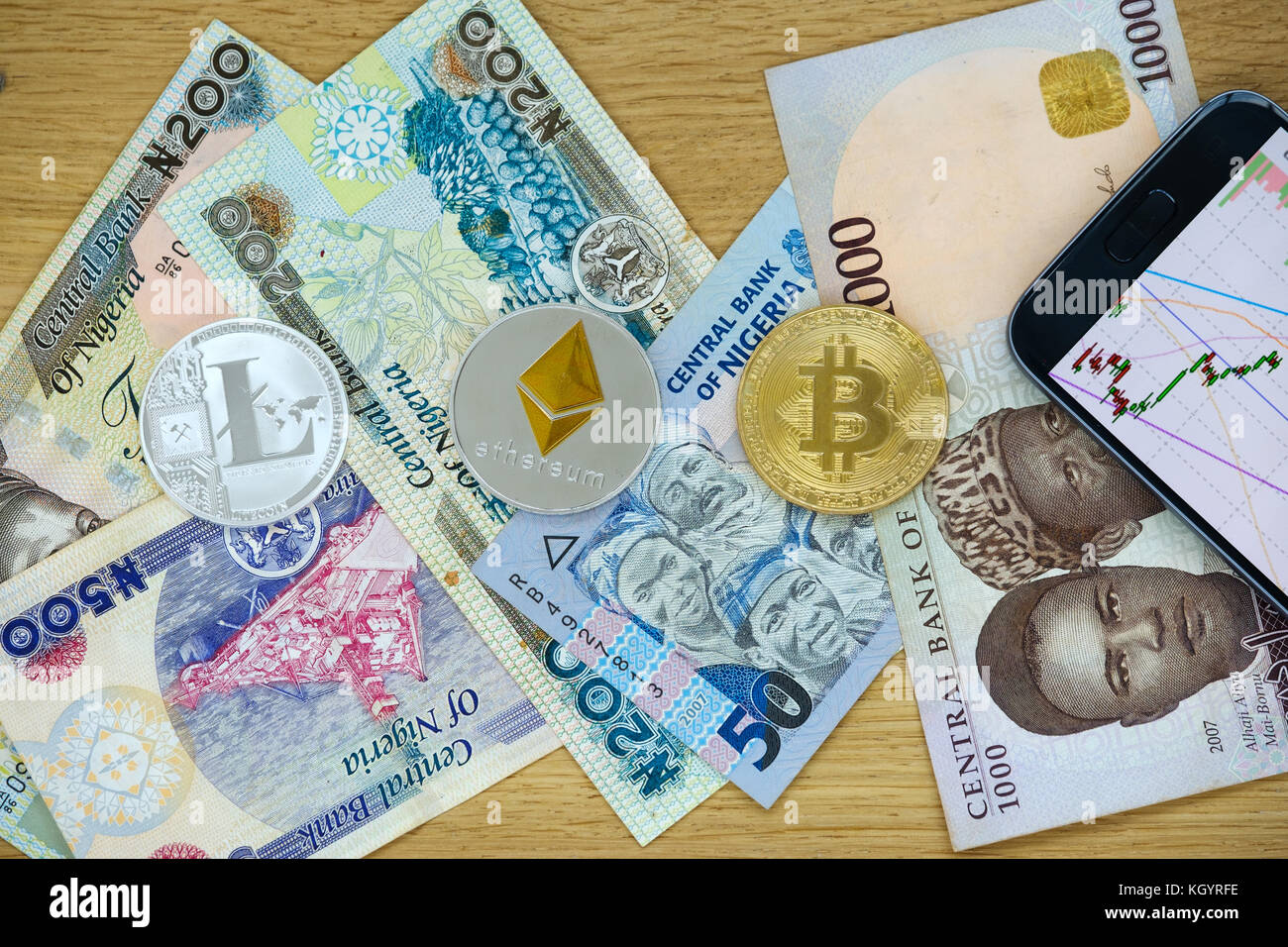 Objects on the table, top view Stock Photo - Alamy