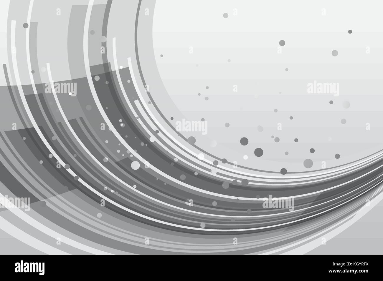 Grey template with wavy abstract elements Stock Vector Image & Art - Alamy