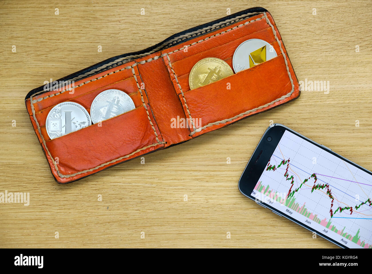 Objects on the table, top view Stock Photo - Alamy