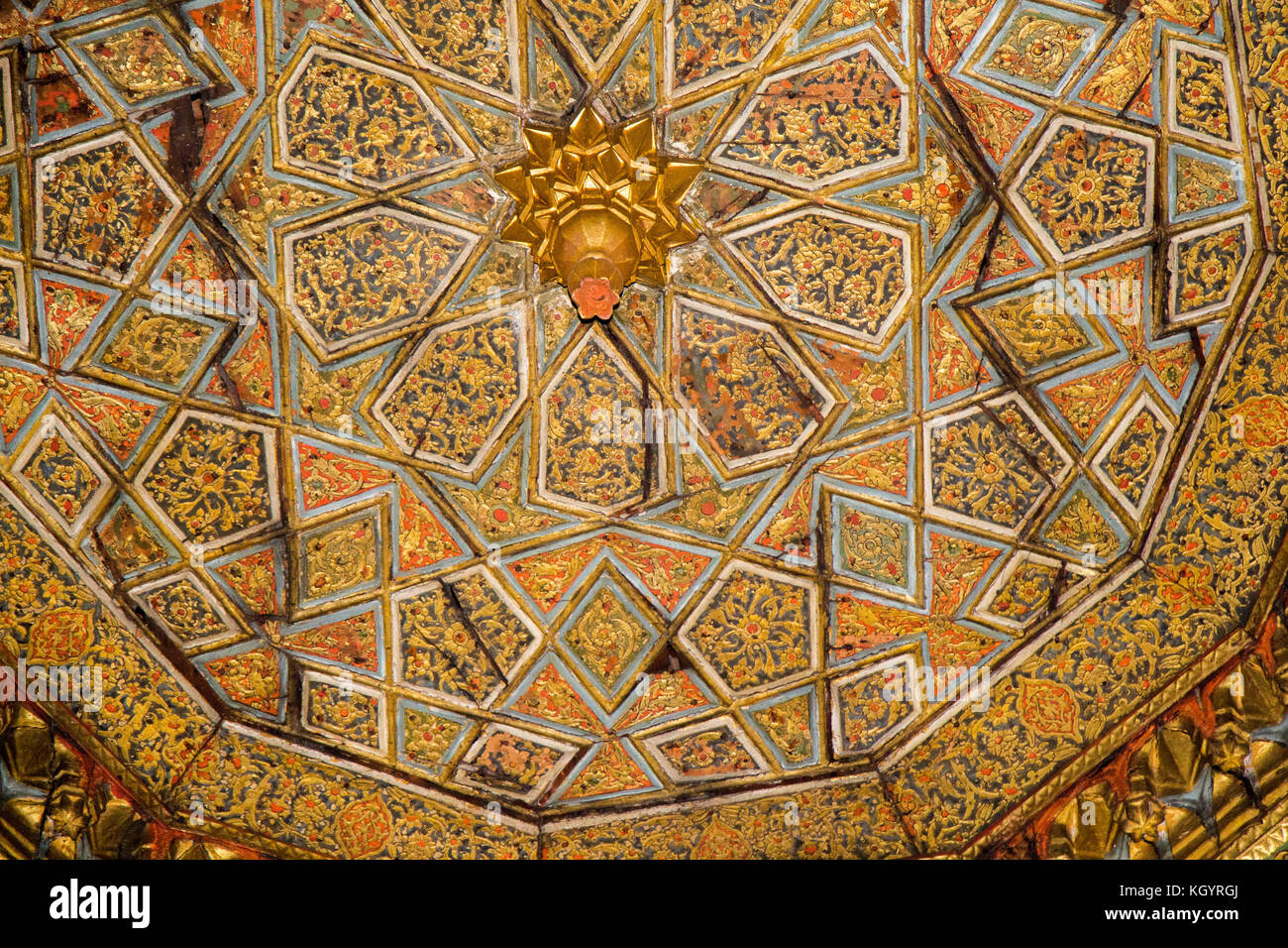 Ottoman Turkish art with geometric patterns on surfaces Stock Photo - Alamy
