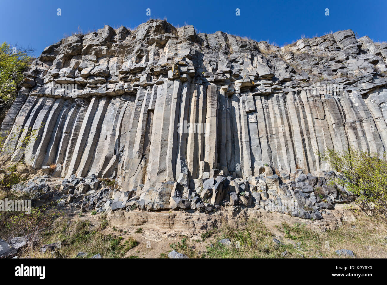 Basalt columns from Racos town in Brasov, Romania Stock Photo - Alamy