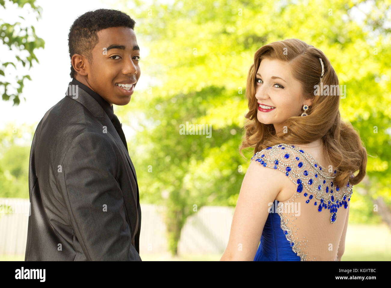 Diverse young teens getting ready for the prom Stock Photo - Alamy