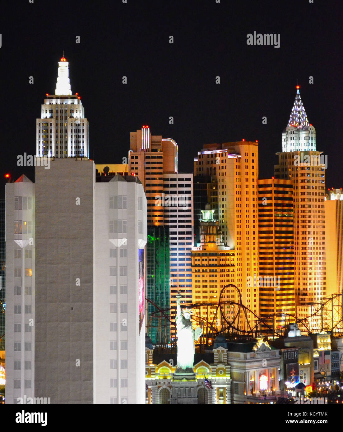 Las Vegas Strip Hotels 2012 Stock Photo - Alamy