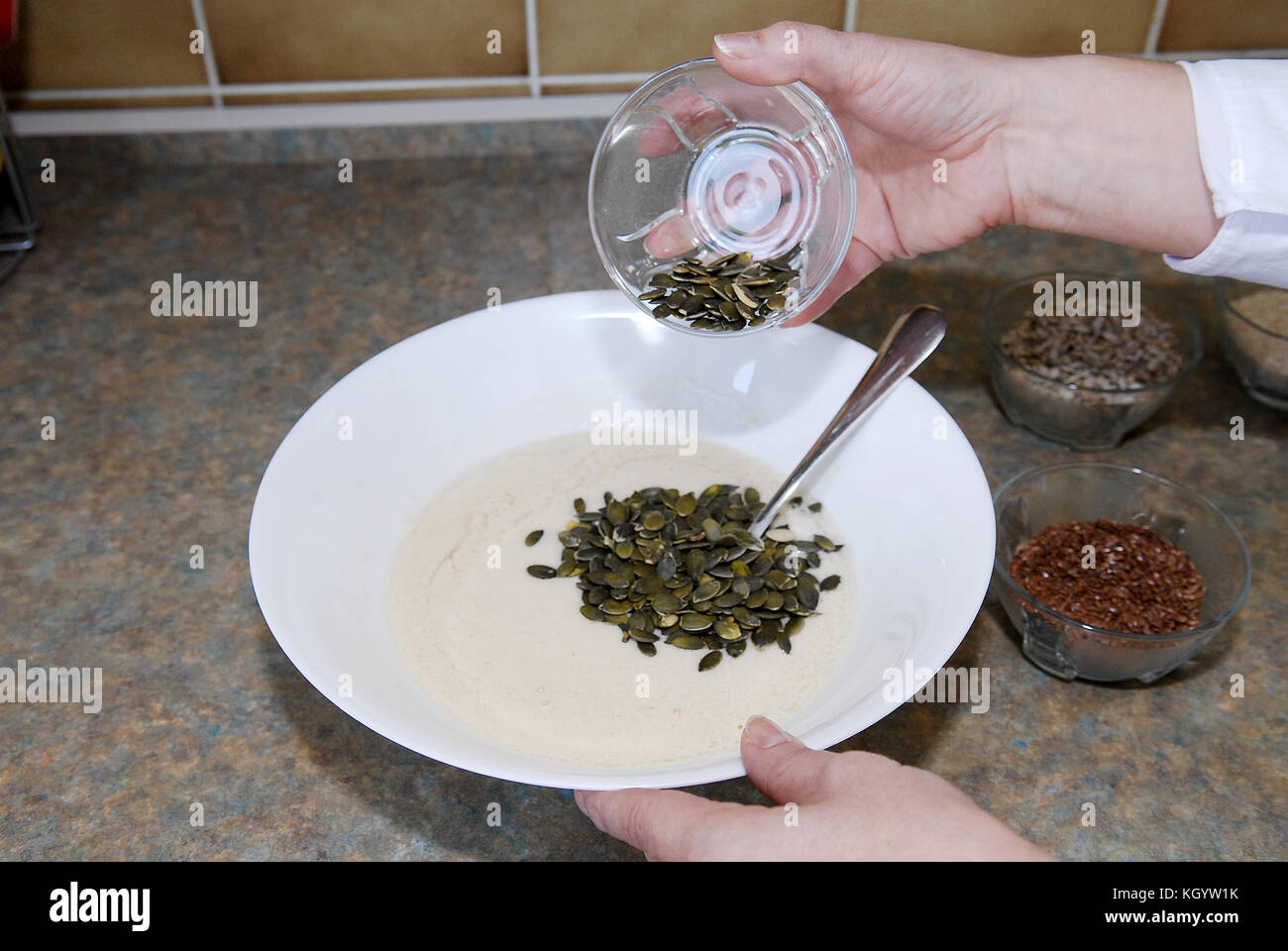 A mixture of various seeds ready for cooking Stock Photo - Alamy