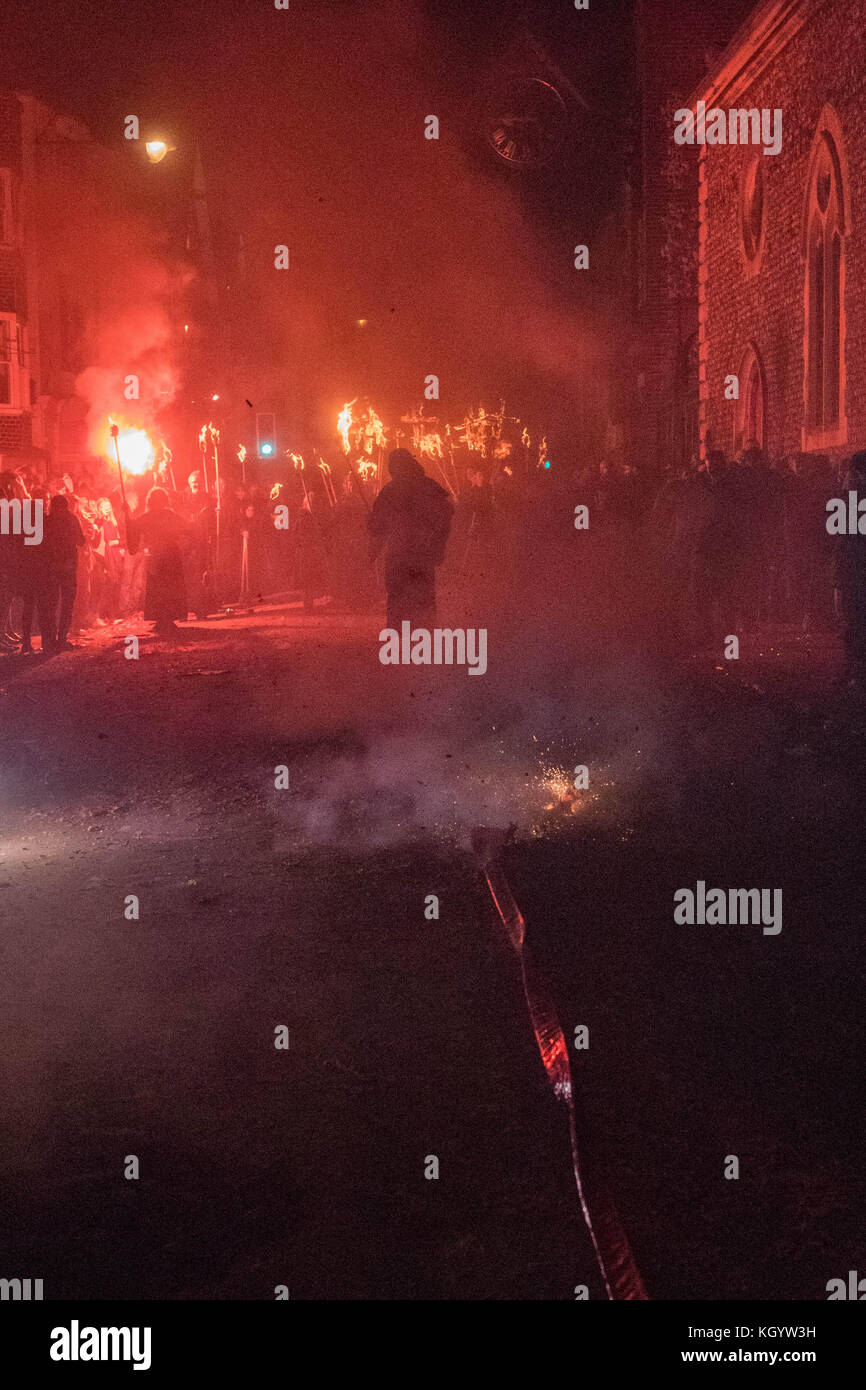 Bonfire Night in Lewes 2017 Stock Photo - Alamy