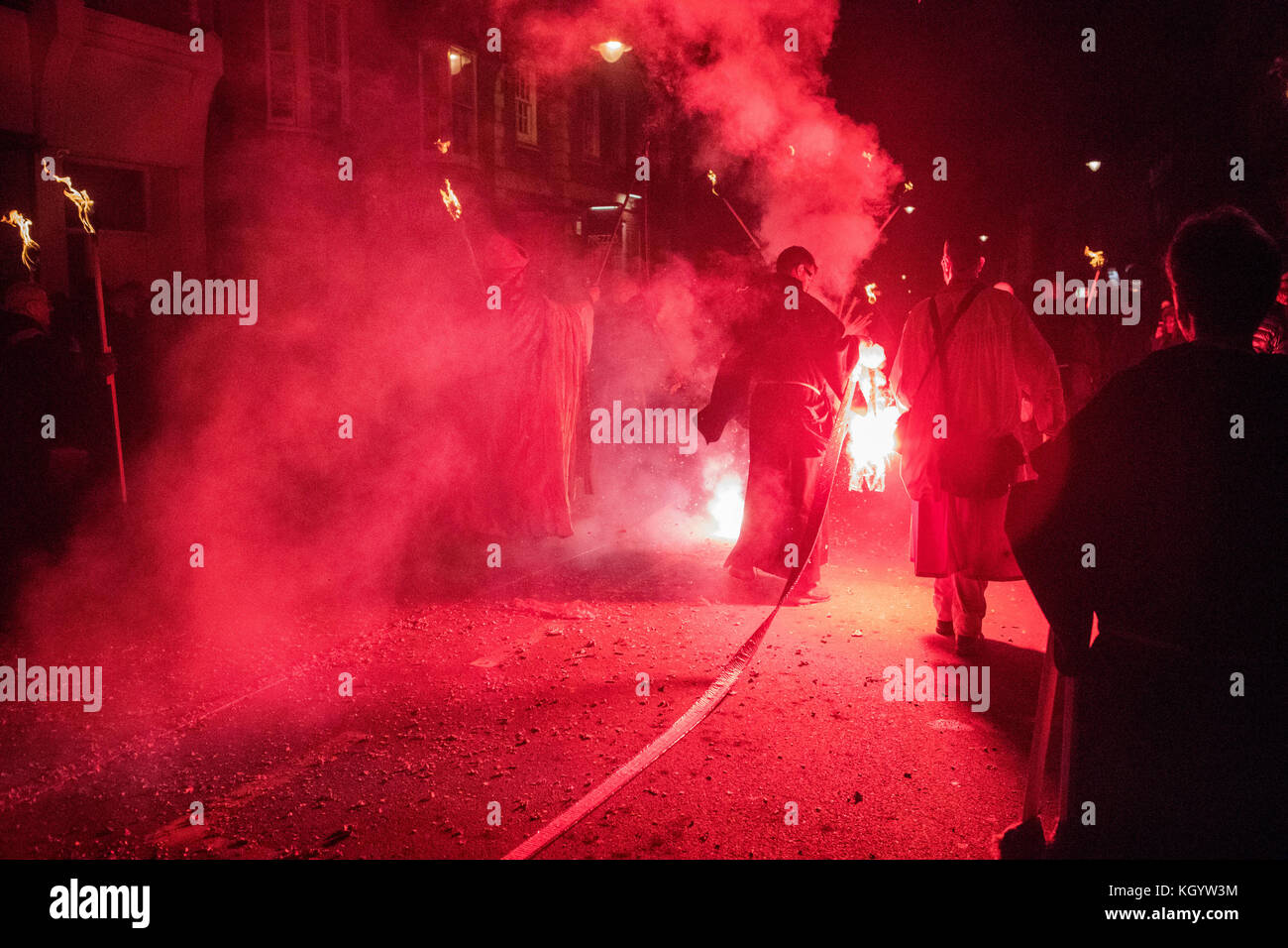 Bonfire Night in Lewes 2017 Stock Photo - Alamy