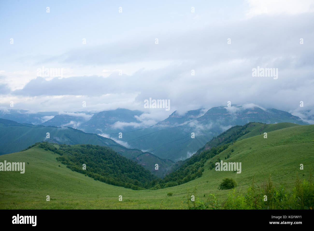 Mountain range landscape Stock Photo - Alamy