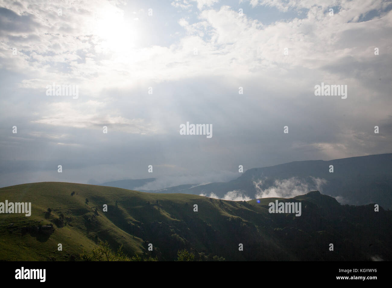 Mountain range landscape Stock Photo - Alamy