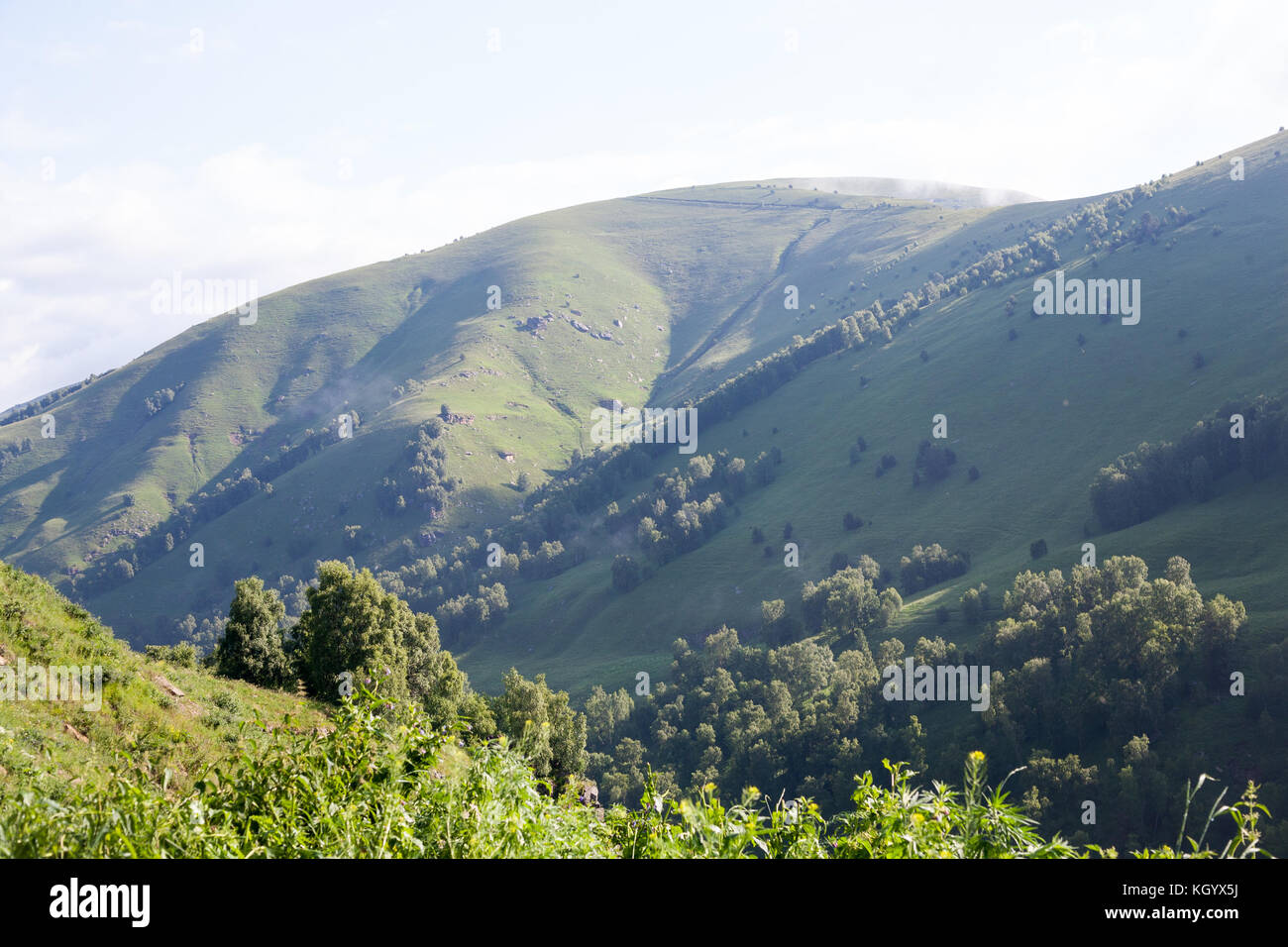 Mountain range landscape Stock Photo - Alamy