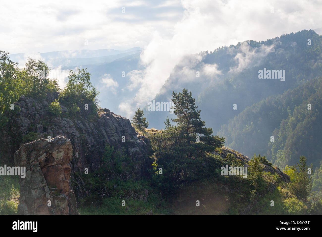 Mountain range landscape Stock Photo - Alamy