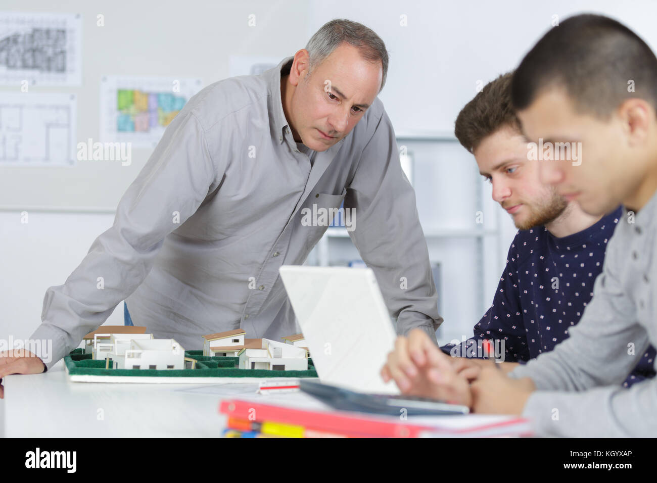 the architectural students Stock Photo - Alamy