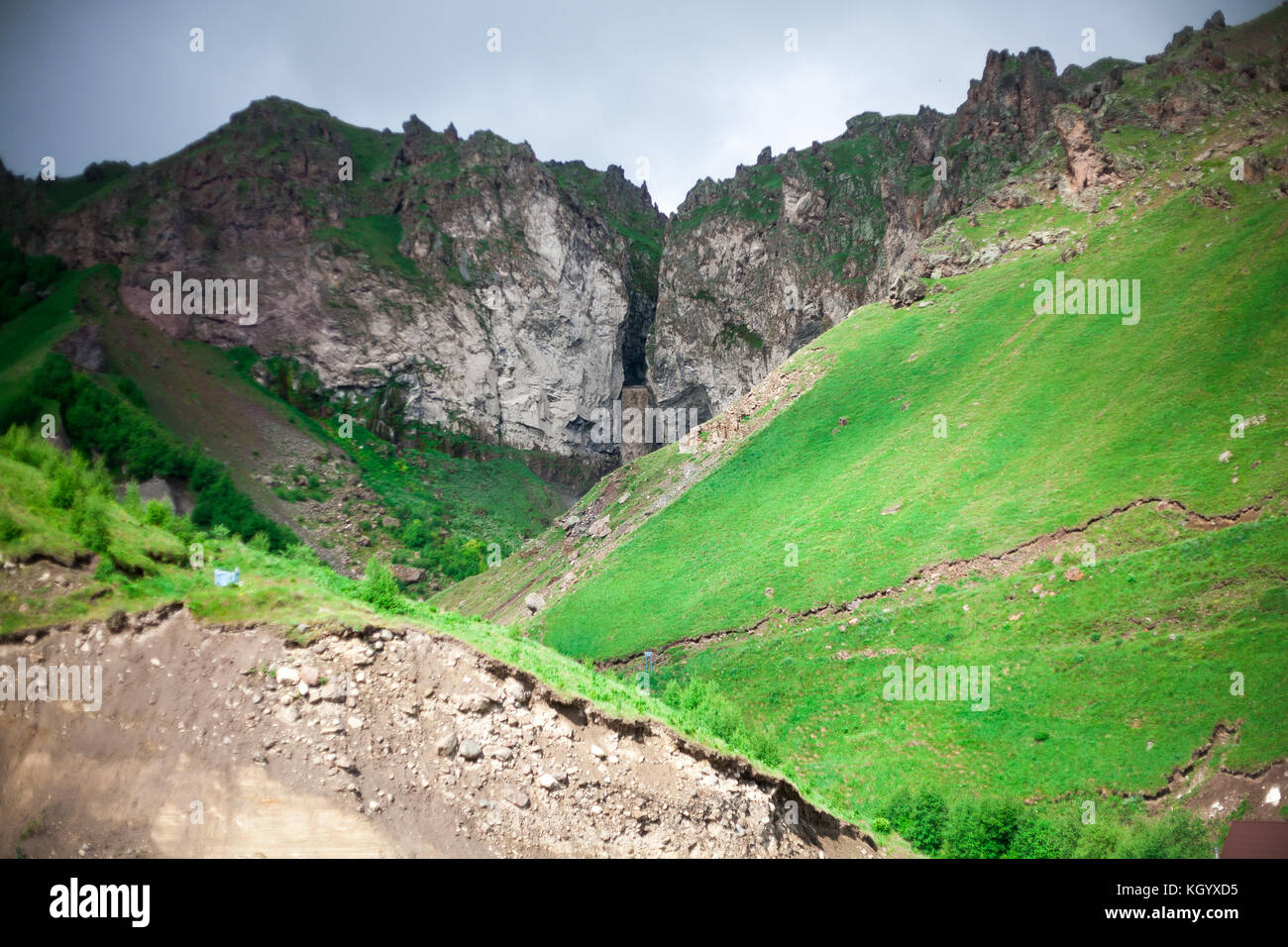 Mountain range landscape Stock Photo - Alamy