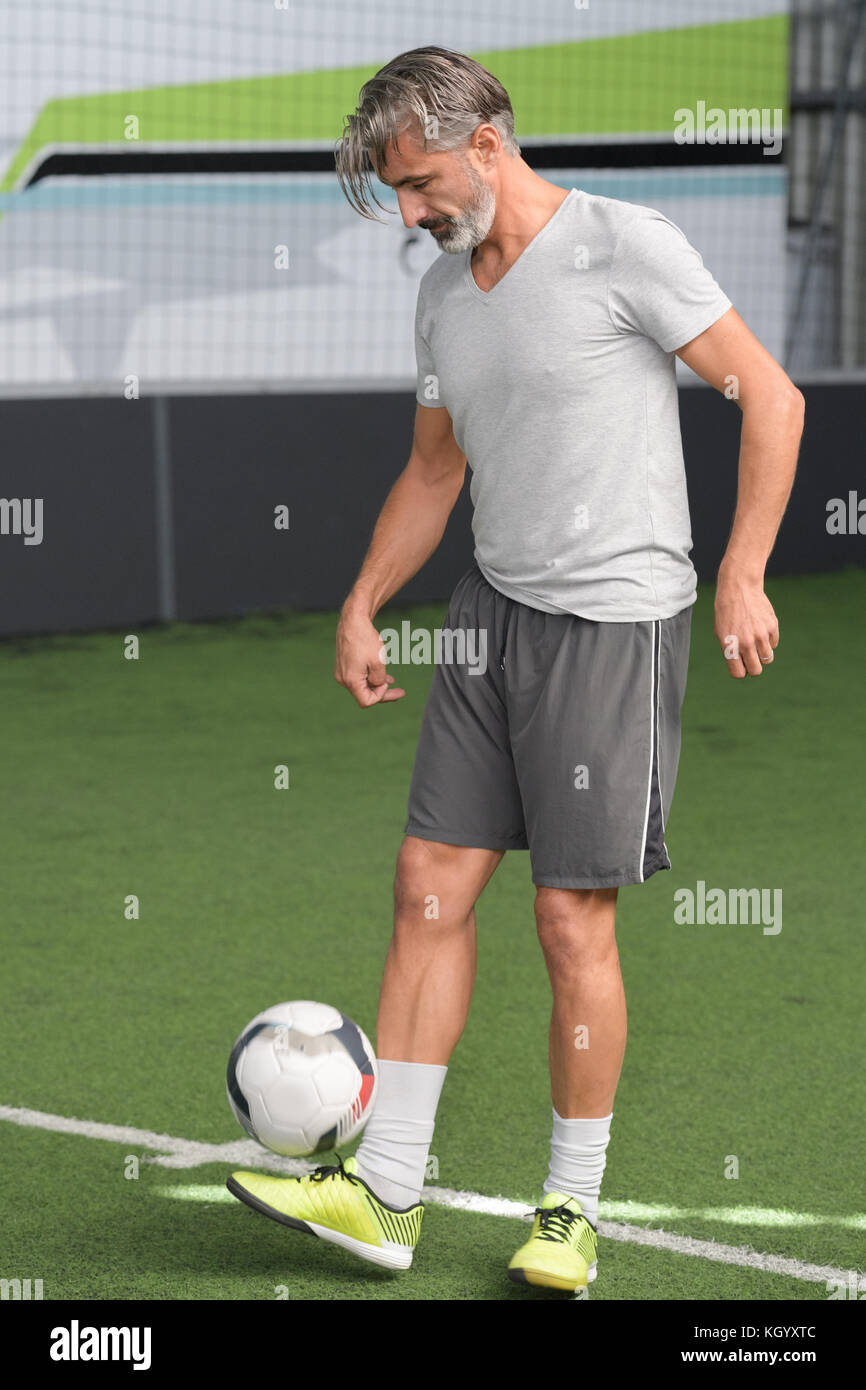 player in futsal hall Stock Photo - Alamy
