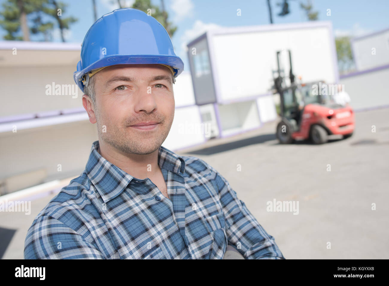 Portrait of man in yard Stock Photo - Alamy