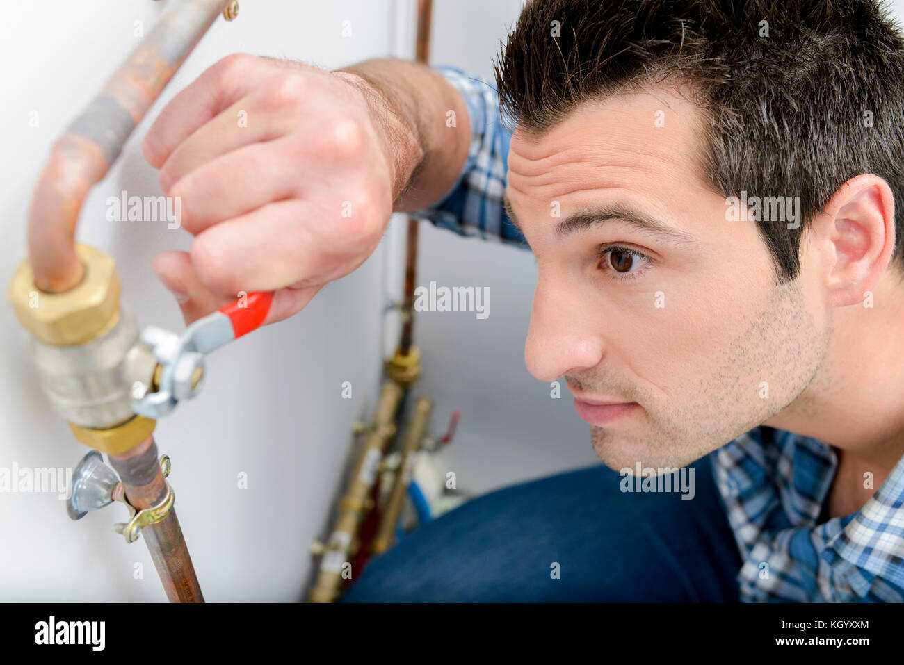 Pipe maintain hi-res stock photography and images - Alamy